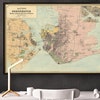 Historical Map of Oregon - Old Map Restored, Fine Print, Wall Map Print ...