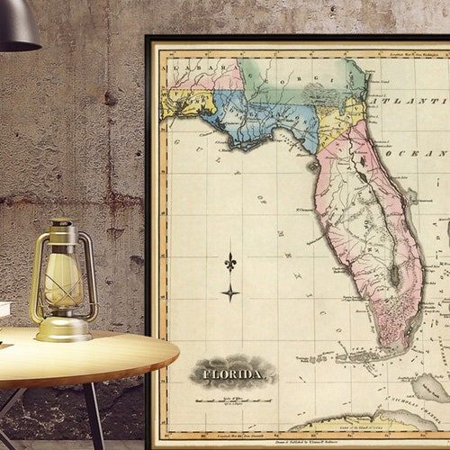 1780 Map of Florida - Etsy