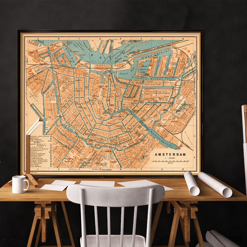 Amsterdam Map - Etsy