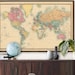 Wonderful Map of the World From 1872, World Map Poster, Vintage Style ...