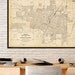 Muskogee Map - Old Map of Muskogee - Large Wall Map Print on Paper or ...