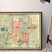 Granada Map - Old Map of Granada Print on Paper or Canvas - Etsy