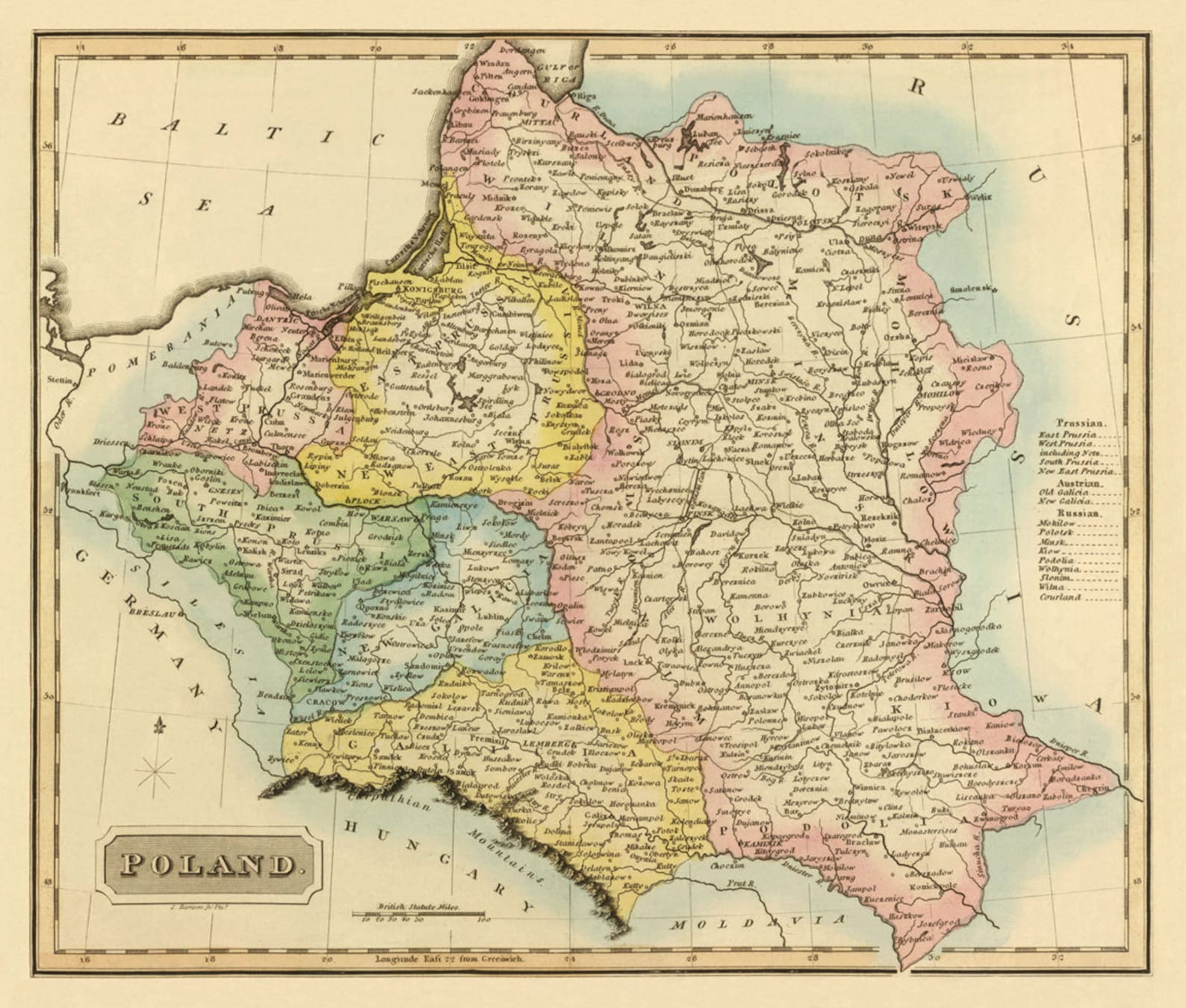 Poland Map Old Map of Poland Reproduction Vintage Map of - Etsy