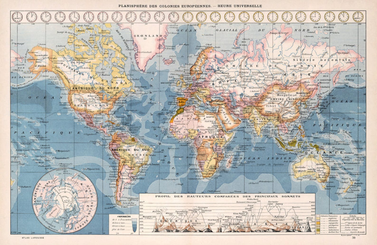 Old Map of the World Vintage Map Reproduction Map - Etsy