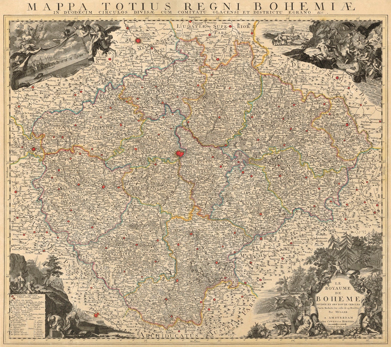 Old Map of Bohemia the Kingdom of Bohemia Large Map - Etsy Australia