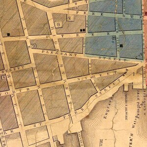 Antique Map of Portland - Restored Historical Map, Large Portland Map ...