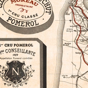 Wine Map of Bordeaux Area - Wonderful Map for the French Wines Lovers ...