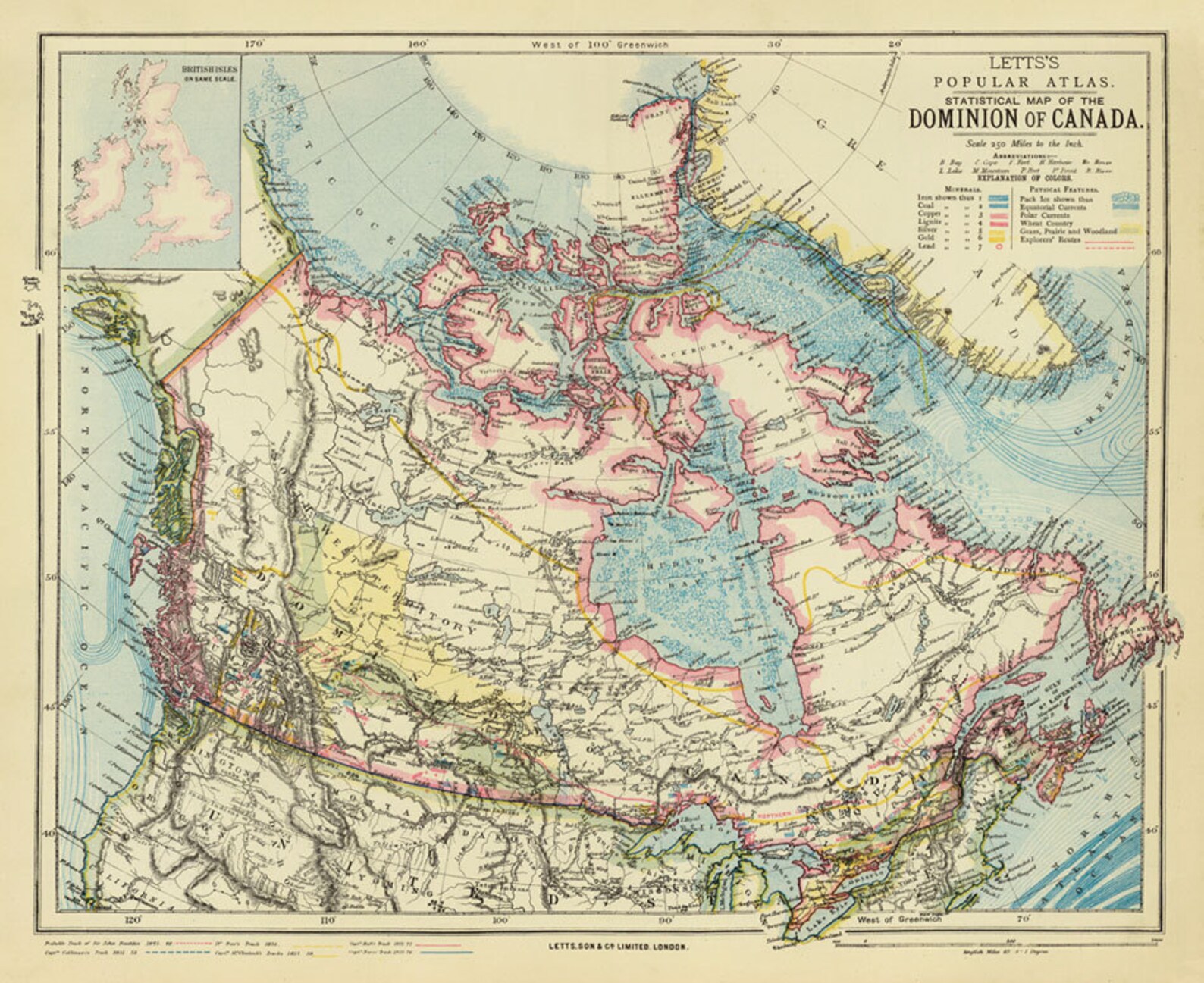 Canada Map Old Map of Canada Print Archival Reproduction - Etsy