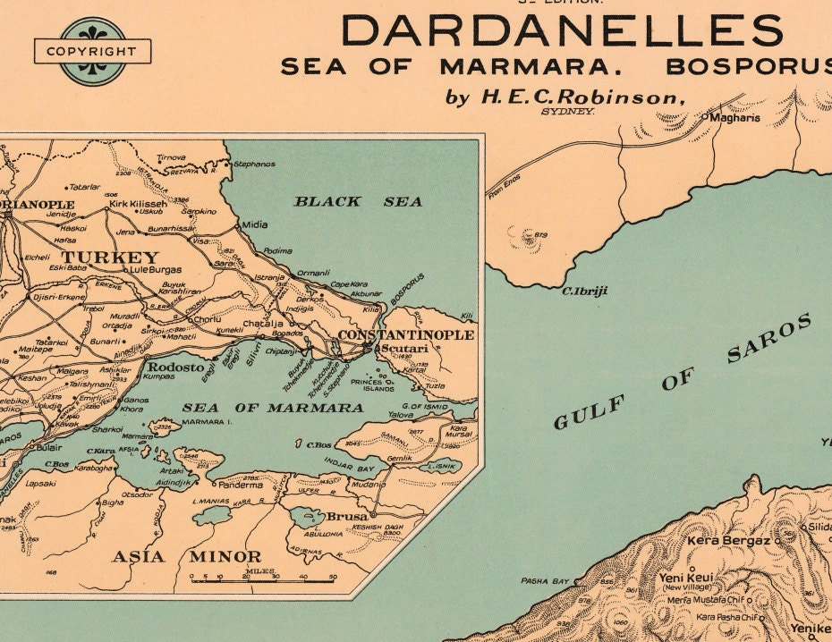 Dardanelles Strait Map