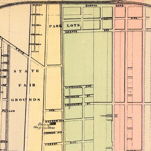 Detroit Map, Map of Detroit Archival Reproduction, Old Maps Restored ...