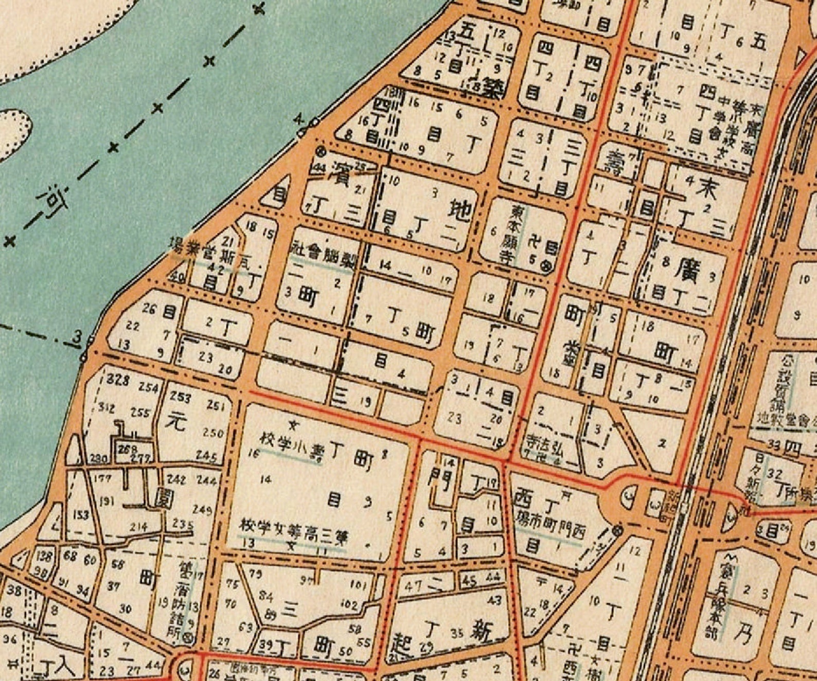 Vintage Map of Taipei ,large Wall Map Print, Taipei Map From 1932 ...