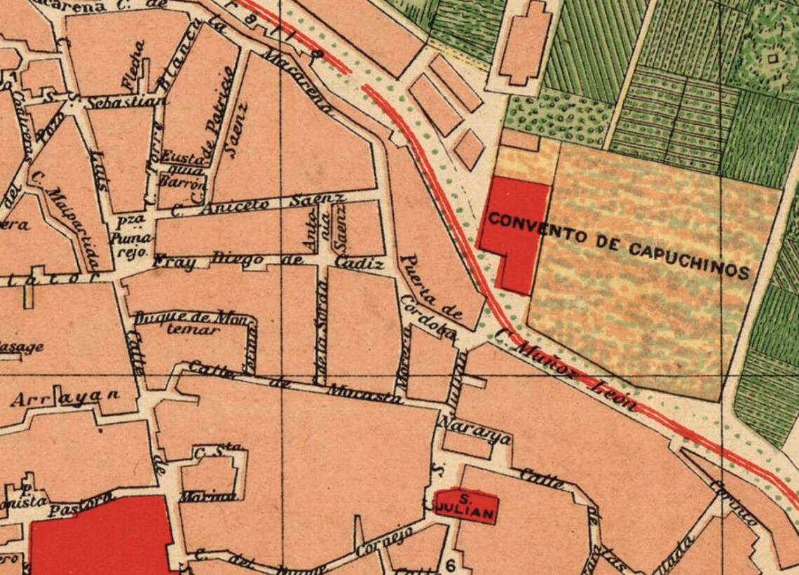 Map of Sevilla Old City Plan Restored Sevilla Map - Etsy