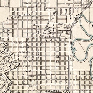 Antique Map Sioux City Map Old Map of Sioux City Iowa - Etsy Canada