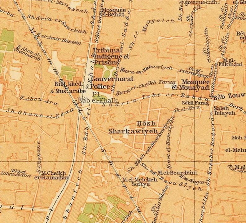 Old Map of Cairo Cairo Map Restored Fine Reproduction - Etsy