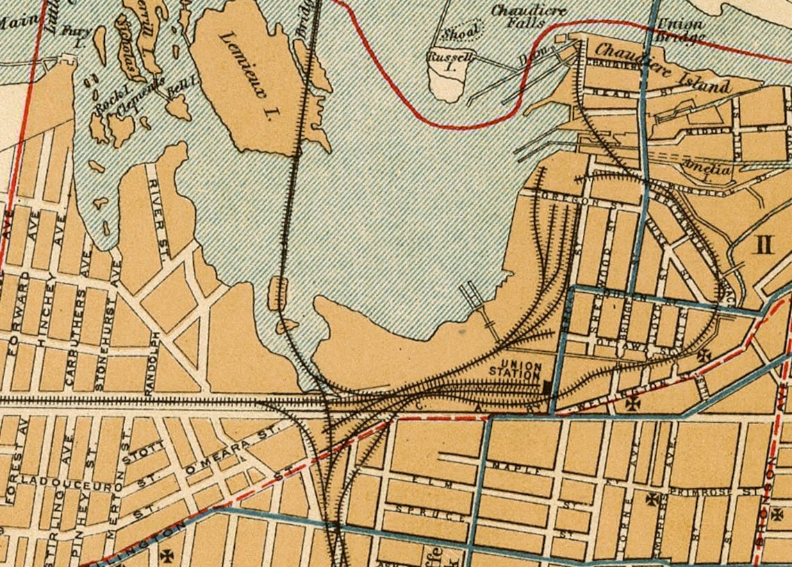 Old Map of Ottawa Historical Map Reproduction on Paper or | Etsy