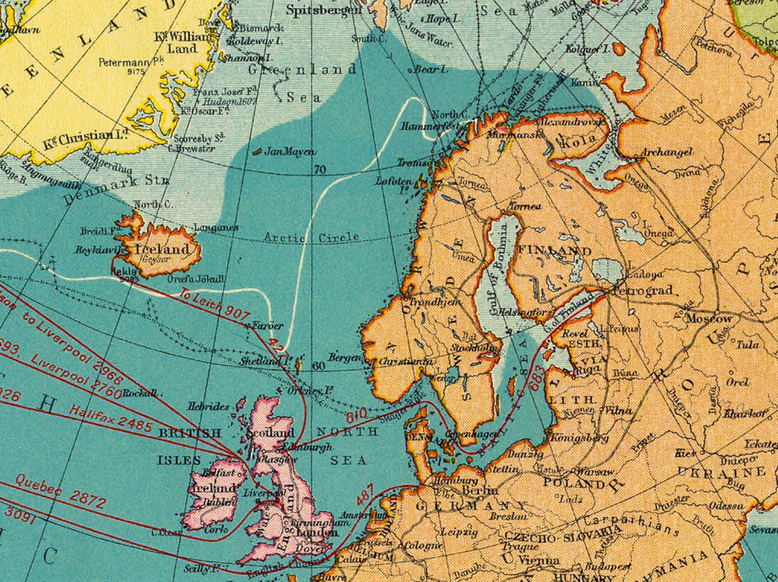 Arctica Map Antarctica Map Polar Regions Map Wall Map - Etsy