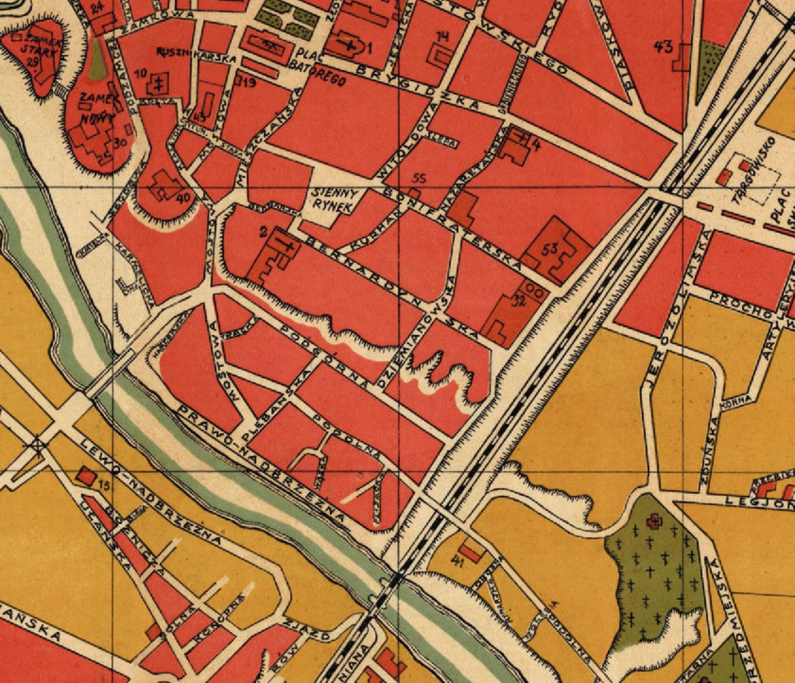 Grodno Map Old Map of Grodno Hrodna Map - Etsy Finland