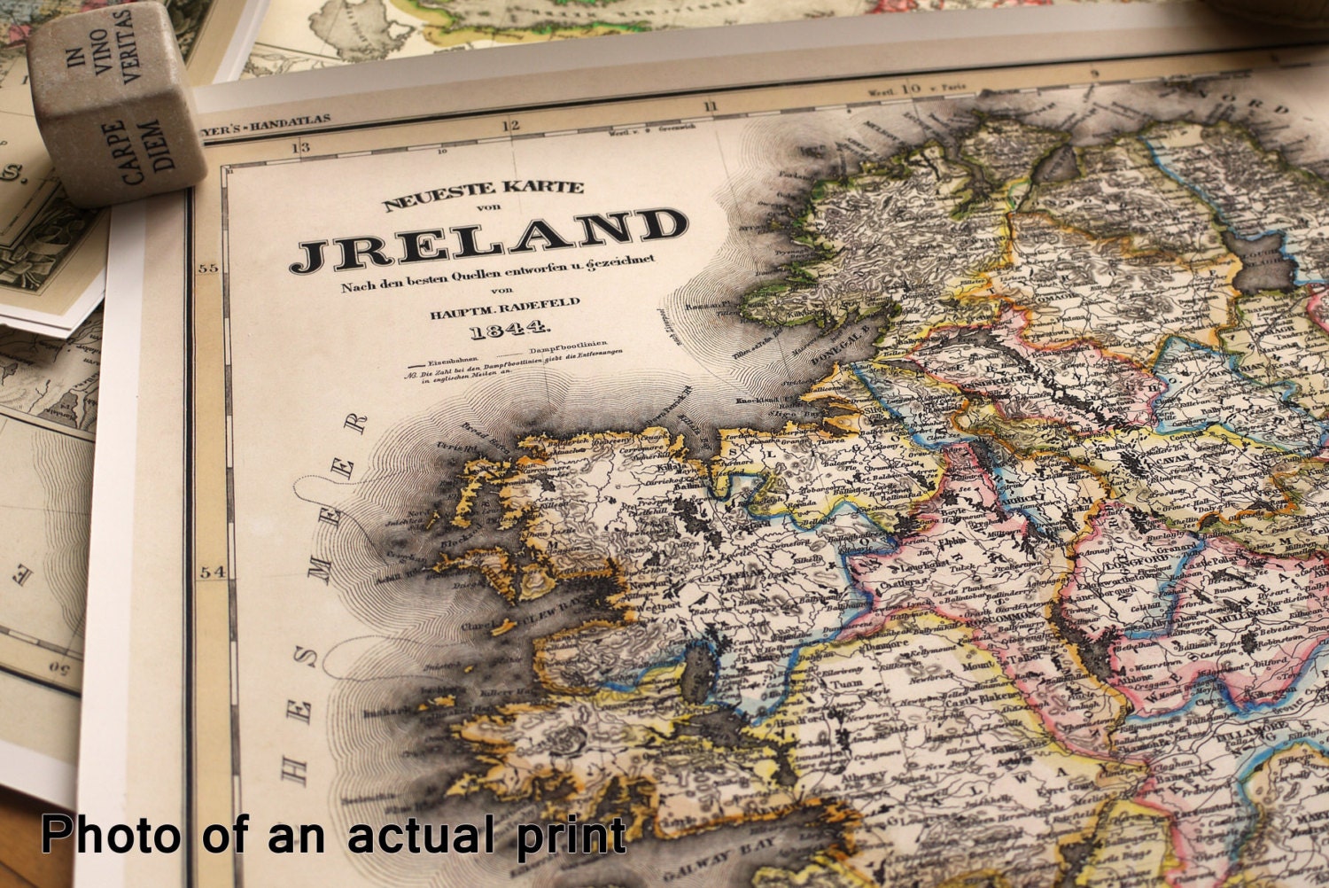 Old Map of Ireland Archival Reproduction Ireland Map - Etsy UK