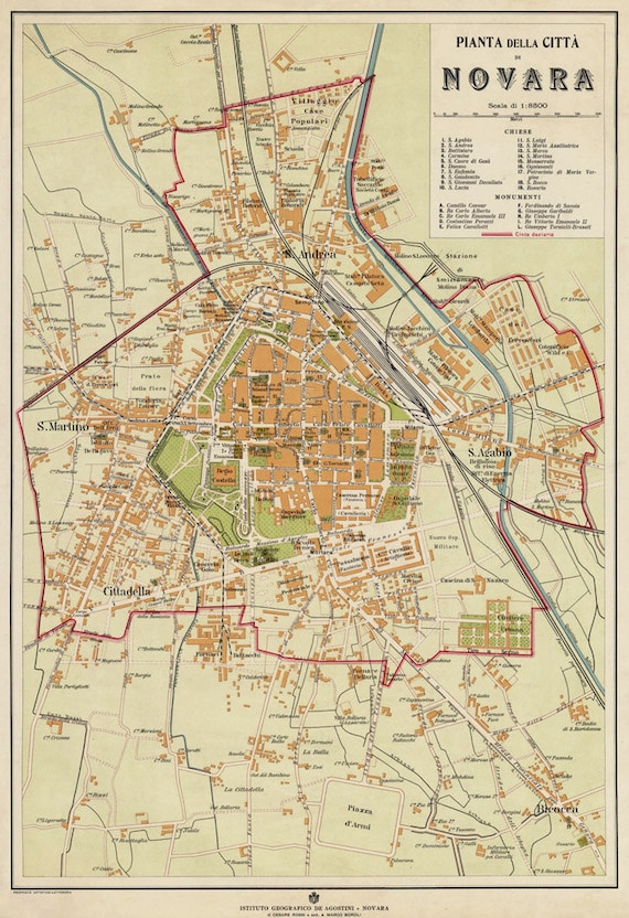 Mappa Di Novara Mappa Di Novara / Cartografia Aggiornata Di Novara