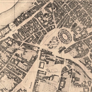 Old Map of Verona - Fine Print - Vintage Map Print - Vecchia Mappa Di ...