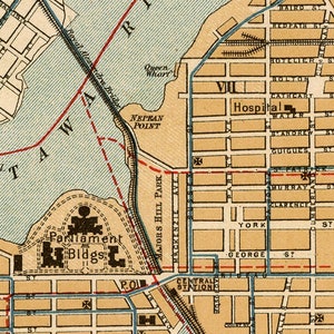 Old Map of Ottawa, Historical Map Reproduction on Paper or Canvas - Etsy