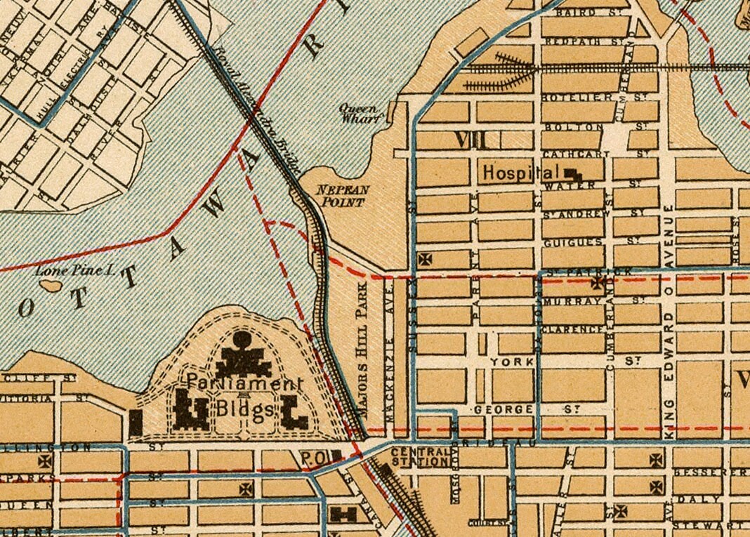 Old Map of Ottawa Historical Map Reproduction on Paper or - Etsy UK