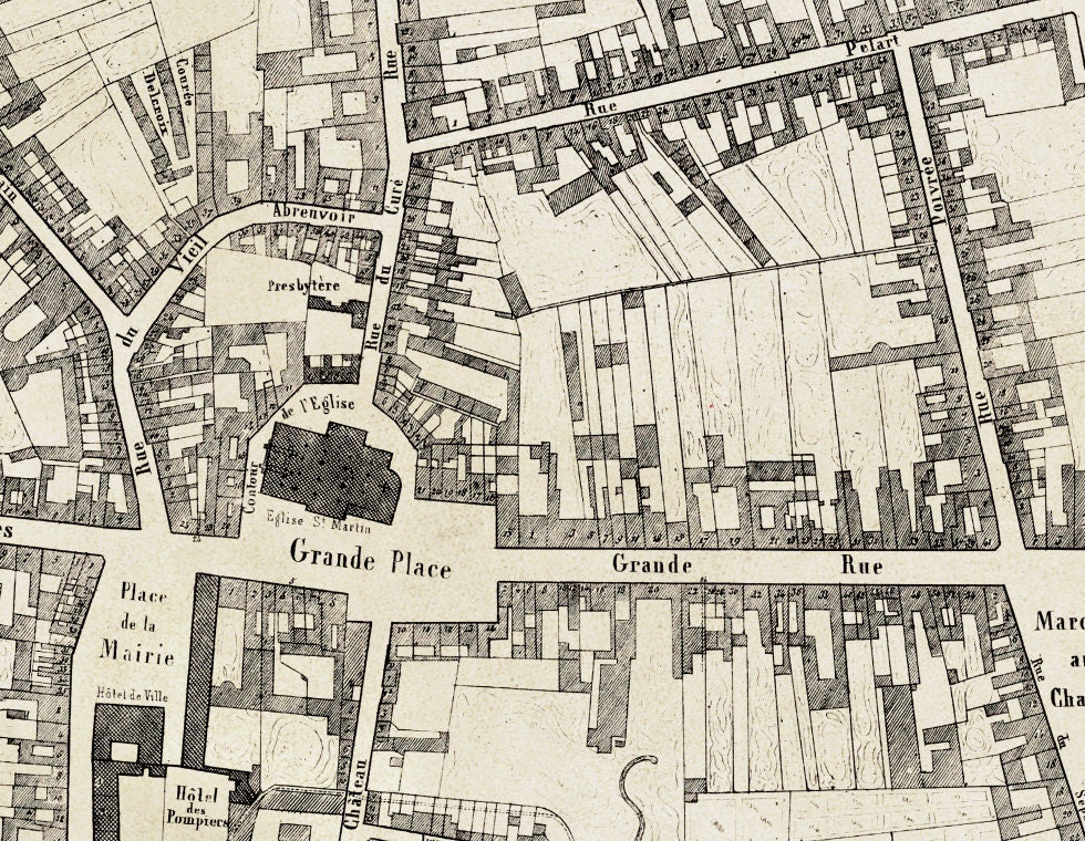 Old Map of Roubaix Map Historical Map Reproduction - Etsy UK