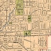 Indianapolis Old City Map, Detailed Vintage Street Map, Old Map Gift ...