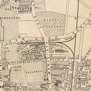 Old Map of Southampton Historical Map With Illustrations, Archival ...