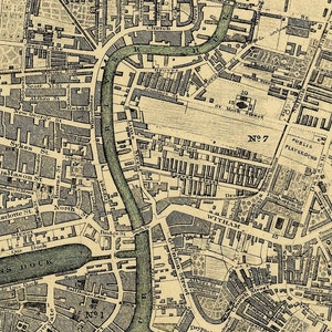 Hull Map - Old Map of Hull Print - Fine Reproduction on Paper or Canvas ...