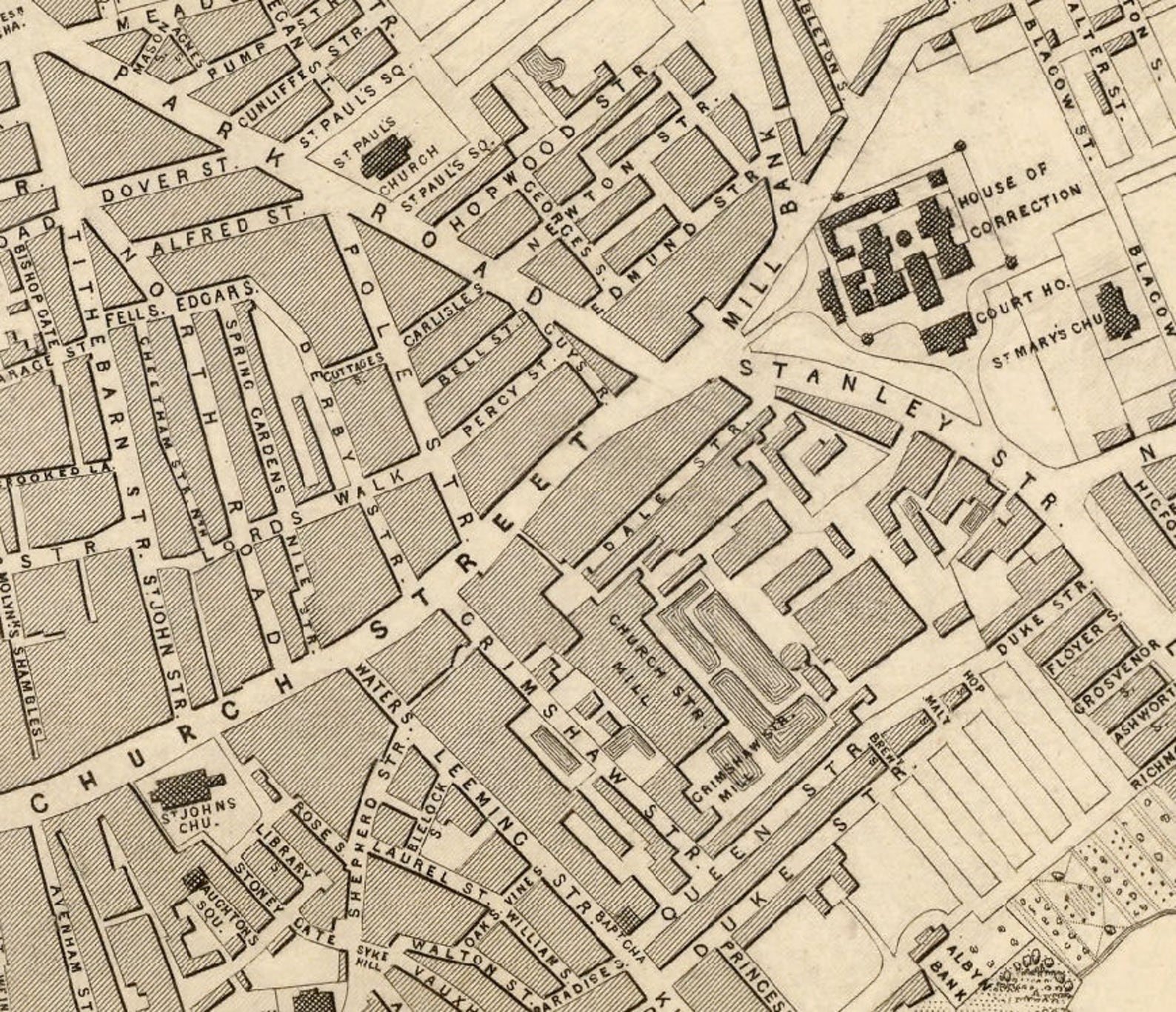 Old Map of Preston Historical Preston Map Poster Map Print - Etsy