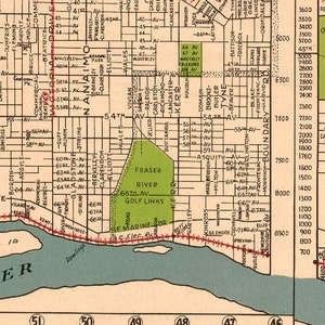 Old Map of Vancouver - Greater Vancouver and Suburbs, Large Wall Map ...