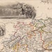 Old Map of Switzerland, Swiss Confederation Historical Map From 1851 ...