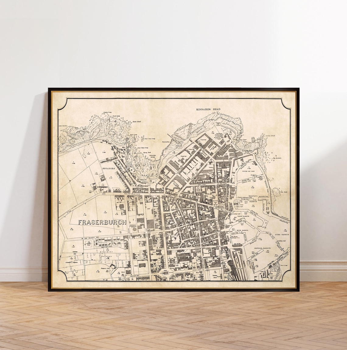 Old Map of Fraserburgh, Fine Print on Paper or Canvas - Etsy
