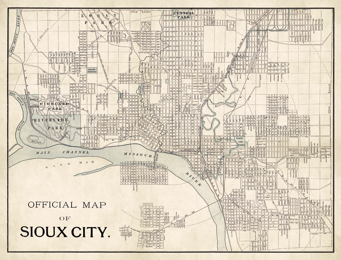 Antique Map Sioux City Map Old Map of Sioux City Iowa - Etsy Canada