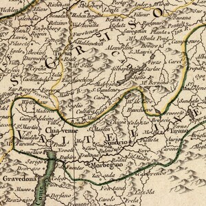 Old Map of Switzerland - Antique Map - Historical Map of Switzerland ...