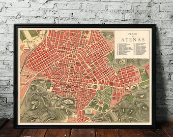 1892 Sanborn Map of Athens Bradford County Pennsylvania - Etsy