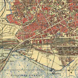 Vintage Map of Karachi - Old City Map Print - Etsy