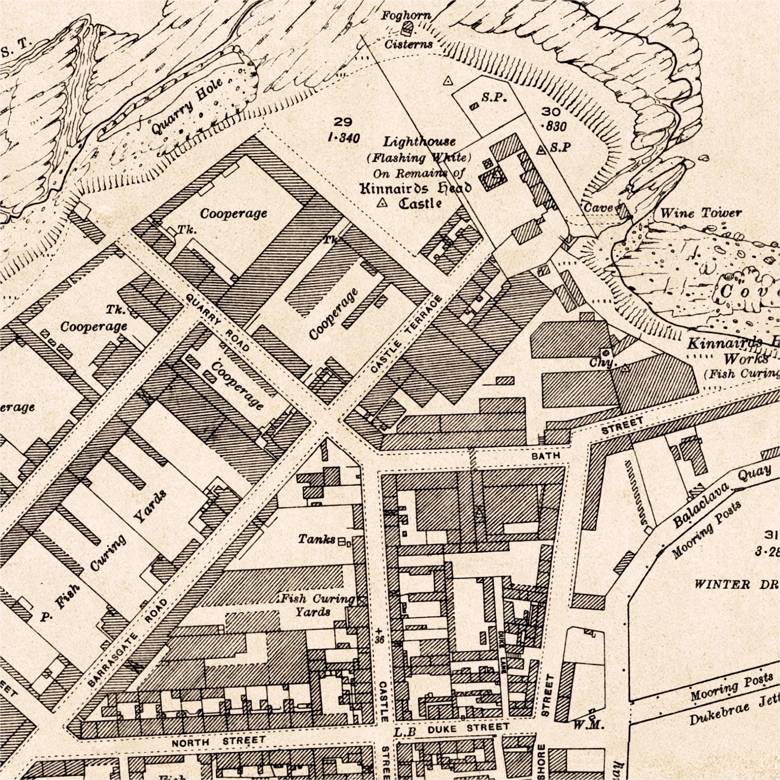 Old Map of Fraserburgh, Fine Print on Paper or Canvas - Etsy