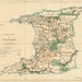 Old Map of Trinidad Historical Map Print on Fine Coated Paper or Canvas ...