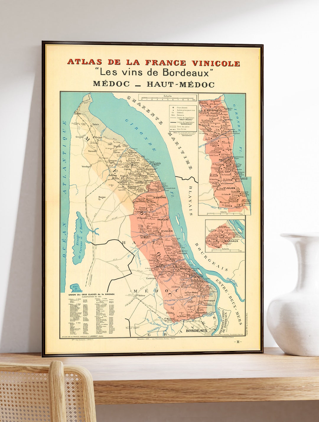 Bordeaux Wine Map, Médoc and Haut-médoc Wine Regions, the Médoc ...