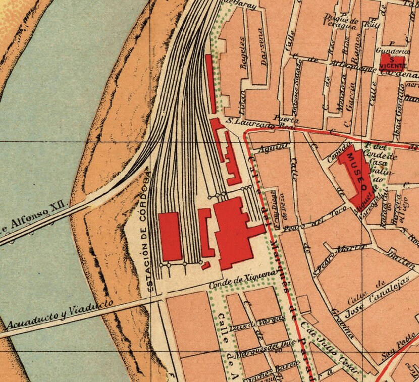 Map of Sevilla Old city plan restored Sevilla map | Etsy