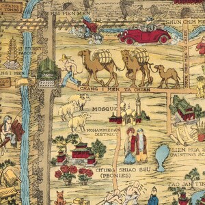 Peking Map - Old Map Print - Beijing Map - City Maps Prints - Fine ...