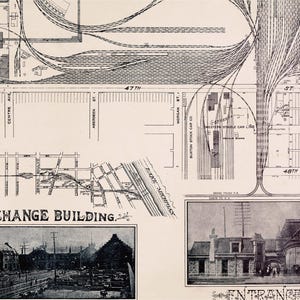Map of Chicago Union Stock Yards, Historical Map Restored, a Glimpse ...