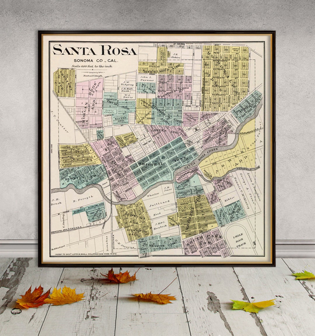 Mapa De Santa Rosa, California 1+ Hundred Santa Rosa County Map