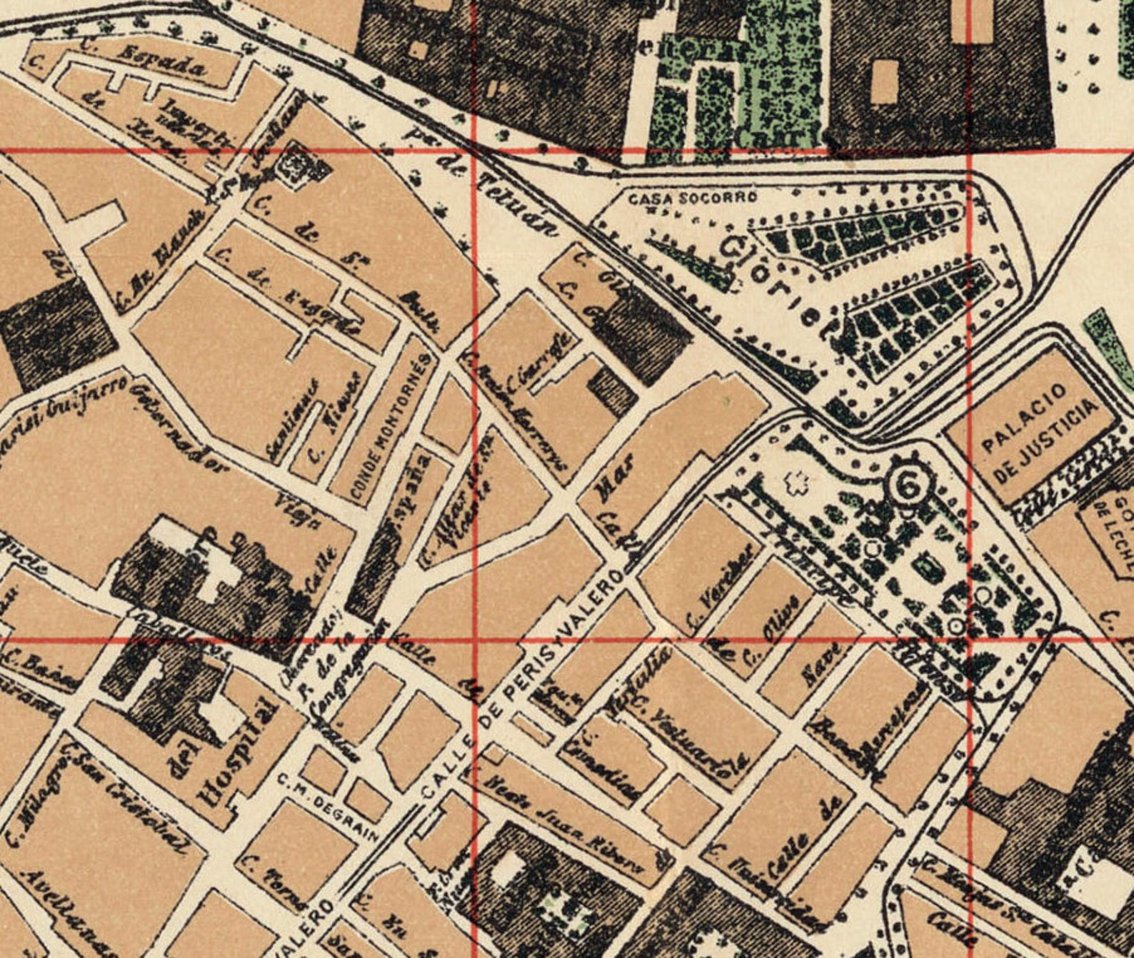 Map of Valencia El Viejo Mapa De Valencia Old City Plan | Etsy