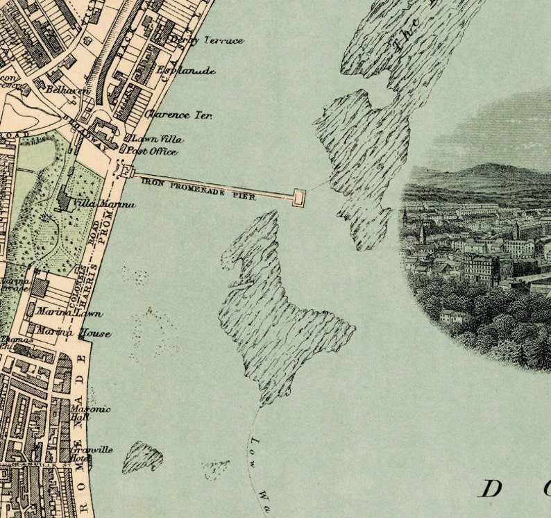 Douglas Map Old Map of Douglas Archival Fine Reproduction - Etsy