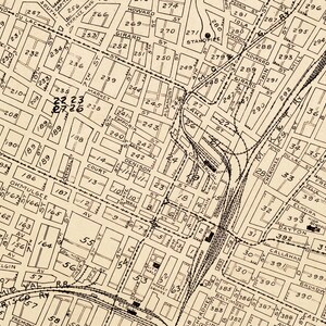 Muskogee Map - Old Map of Muskogee - Large Wall Map Print on Paper or ...