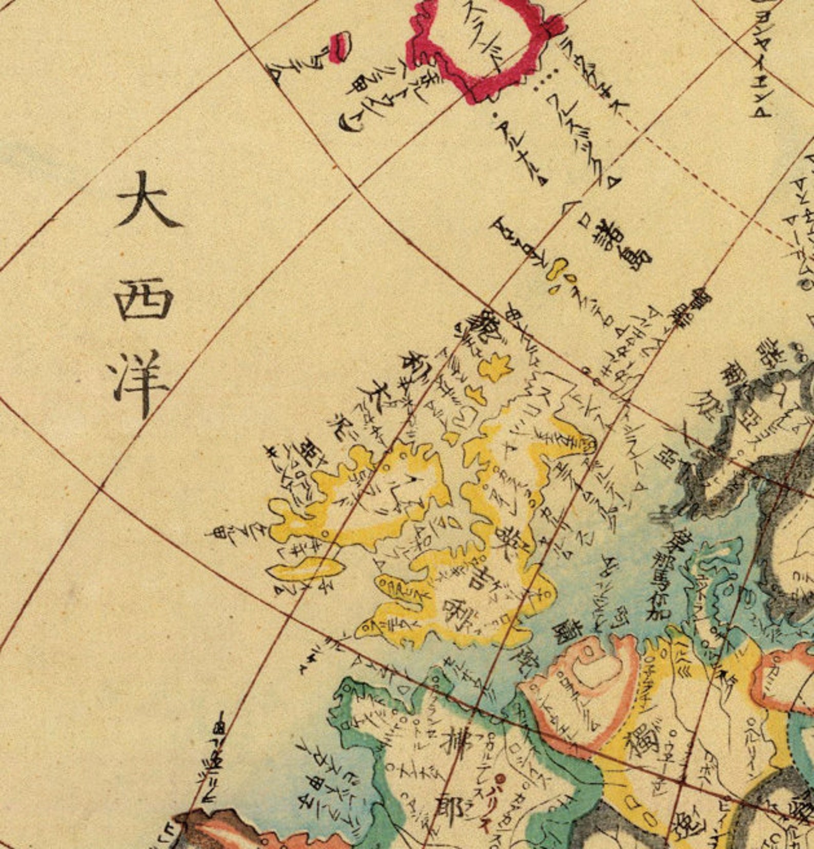 Europe Map Japanese Map of Europe Historic Map Giclee - Etsy