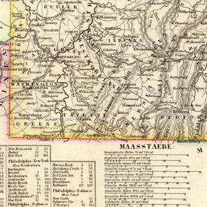 Pennsylvania Map, the Keystone State Wall Map Decor, Restored Map ...